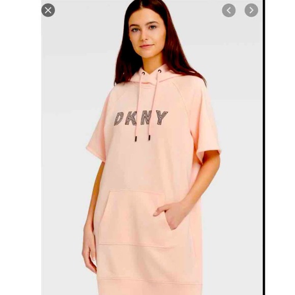 Dkny | Dresses | Dkny Embroidered Track Logo Sneaker Dress Nwot M | Poshmark